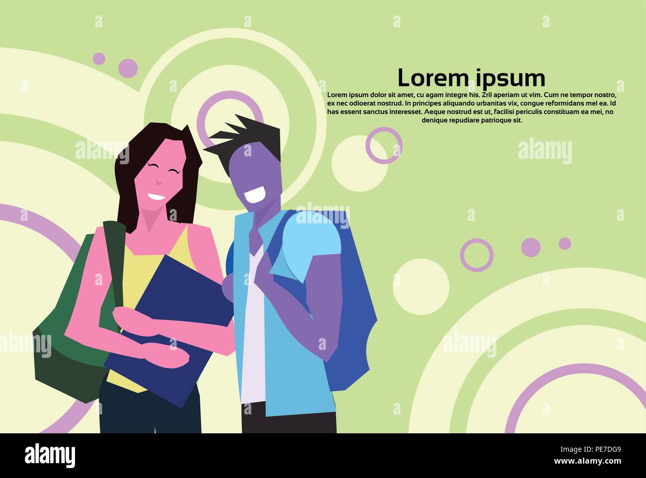 Happy successful teacher man Stock Vector Images - Alamy