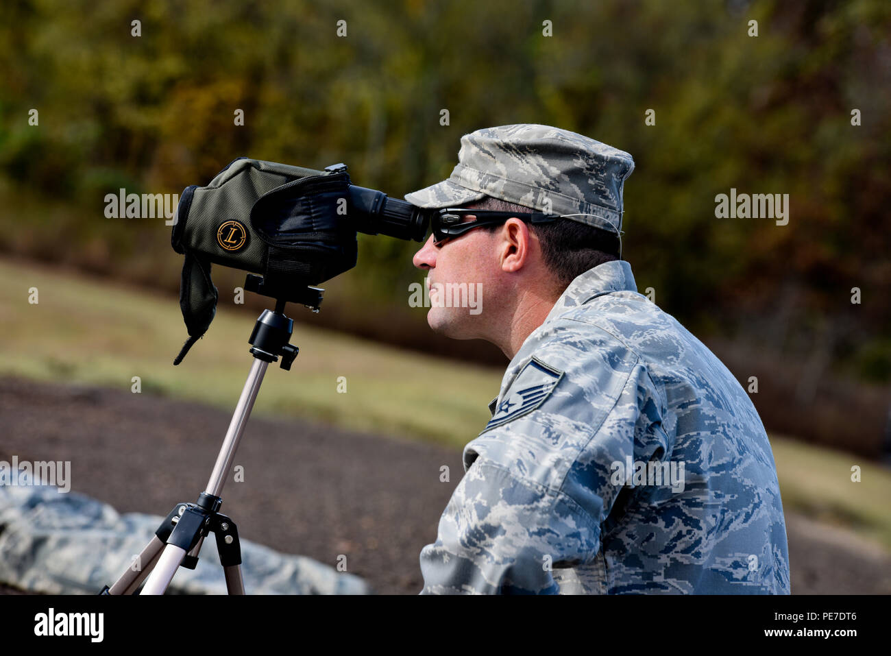 Master Sgt. Brian Detherage, officer in charge of range operations and ...