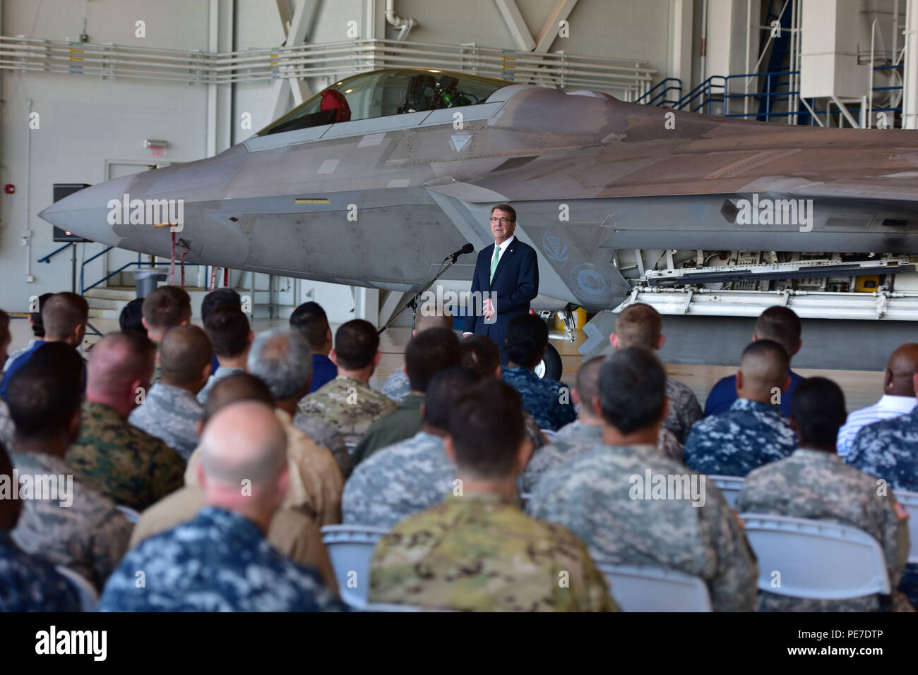 United States Secretary of Defense Ashton B. Carter speaks during a ...