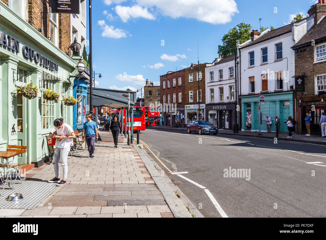 Highgate village shops, london hi-res stock photography and images - Alamy
