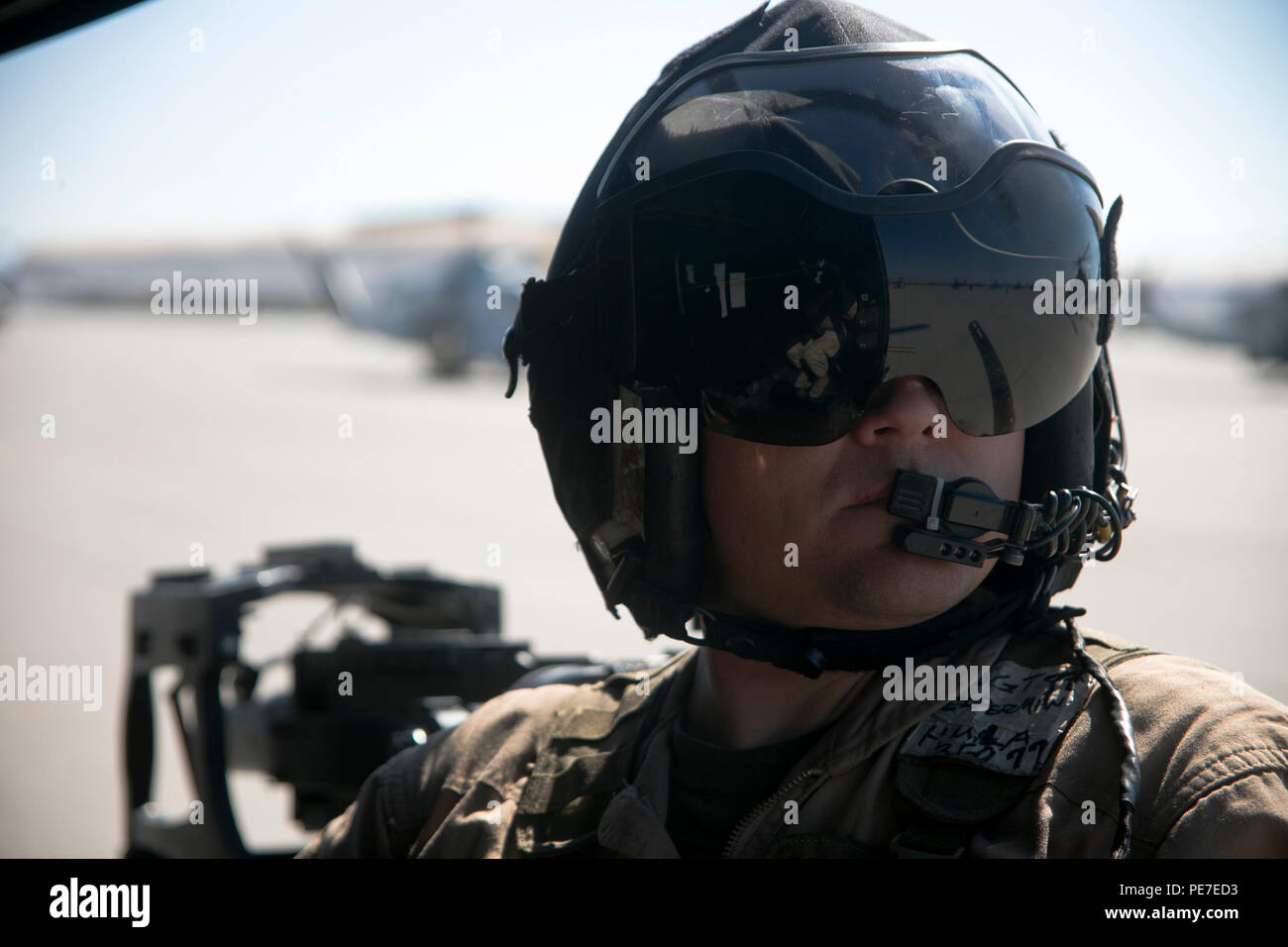 U.S. Marine Corps Staff Sgt. Woods Pepperman with Marine Light Attack ...