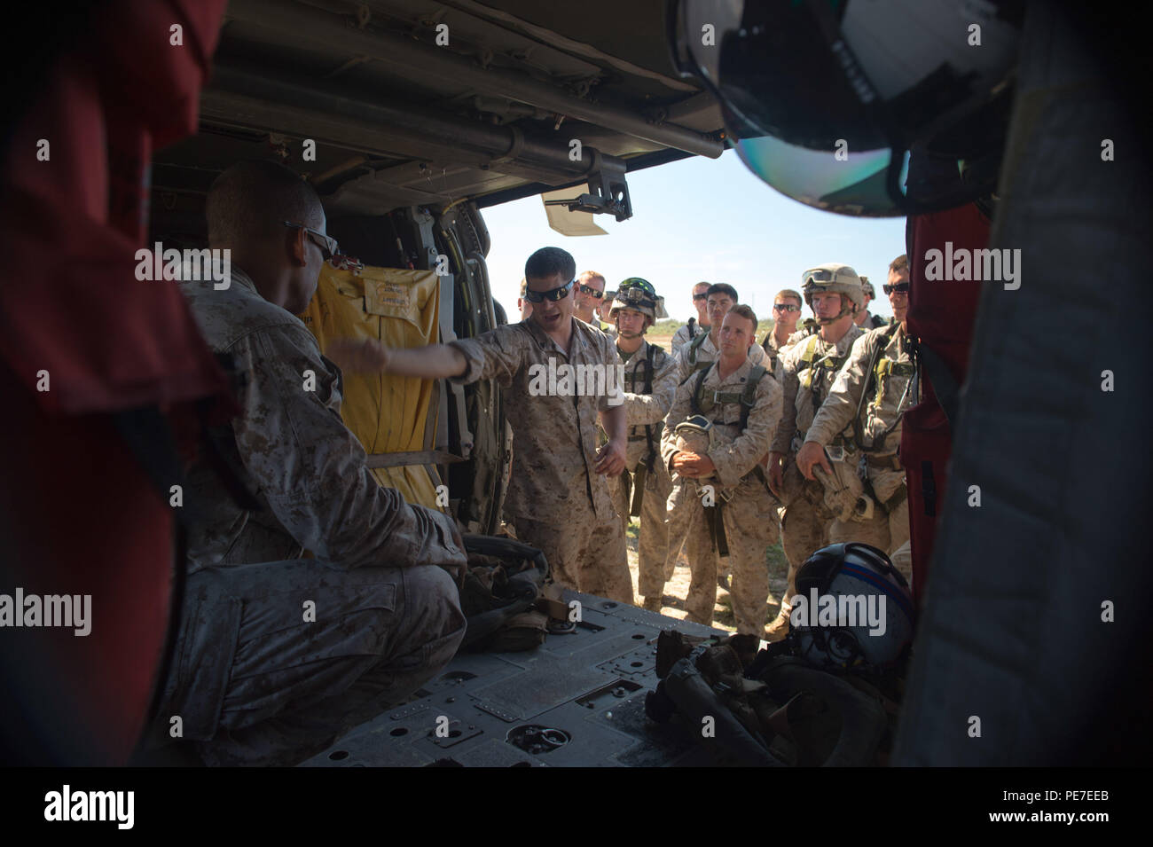 151008-N-DJ750-576 CAMP PENDLETON, Calif. (Oct. 8, 2015) Marines brief ...