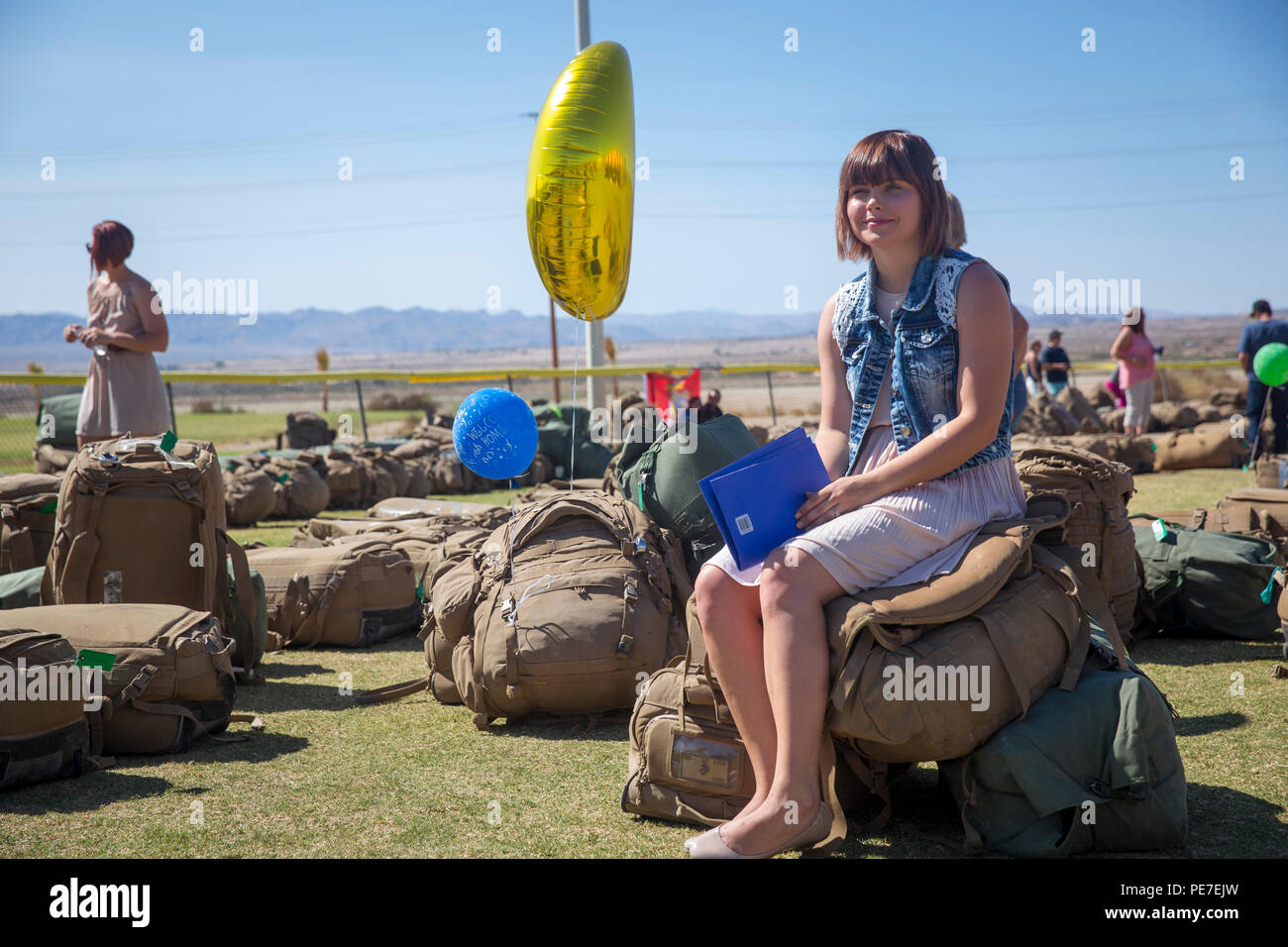 Montana Penny, wife of Cpl. Cameron Penny, mortarman, 3rd Battalion ...