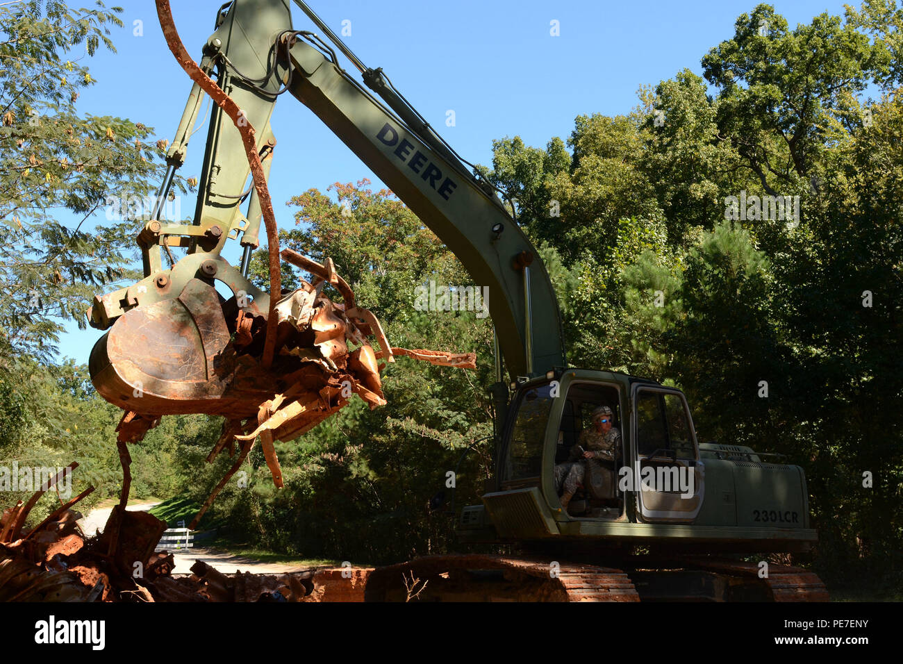 U.S. Army Sgt. Darias Echols, a horizontal construction engineer ...