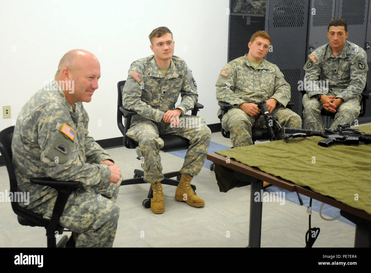 Command Sgt. Maj. Brunk W. Conley, Army National Guard sergeant major ...