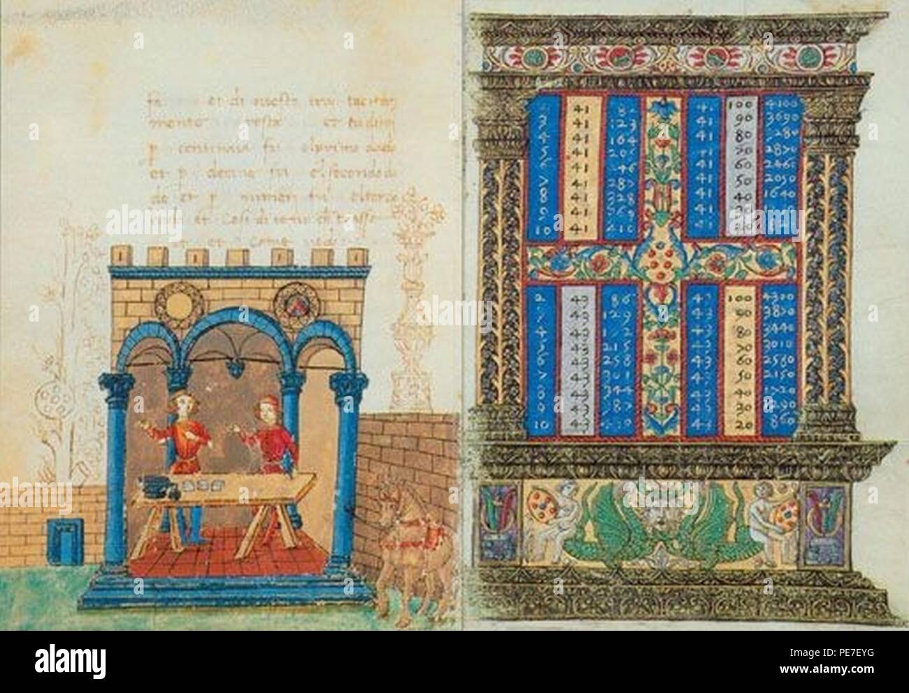 Aritmetica calandri handschrift.02 Stock Photo - Alamy