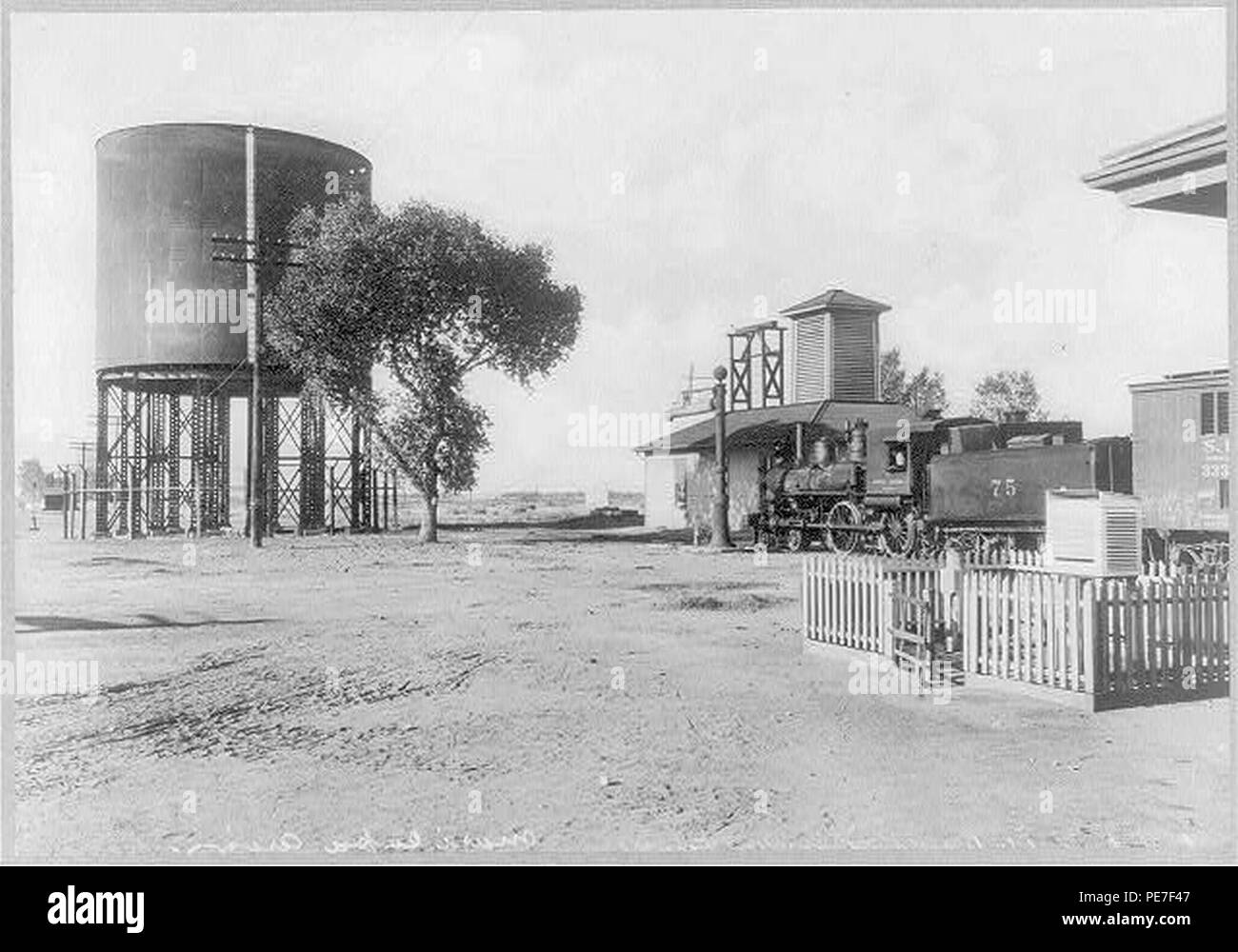 Arizona. Maricopa pumping station and water tower Stock Photo - Alamy