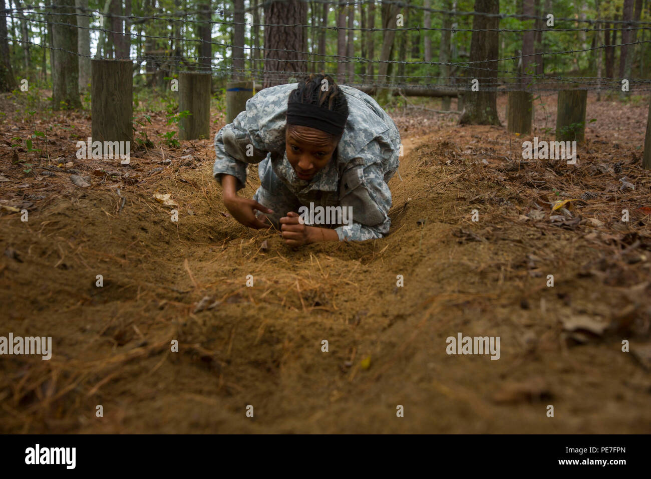 U.S. Army 1st Lt. Ashley Cooper, assigned to 55th Signal Company ...