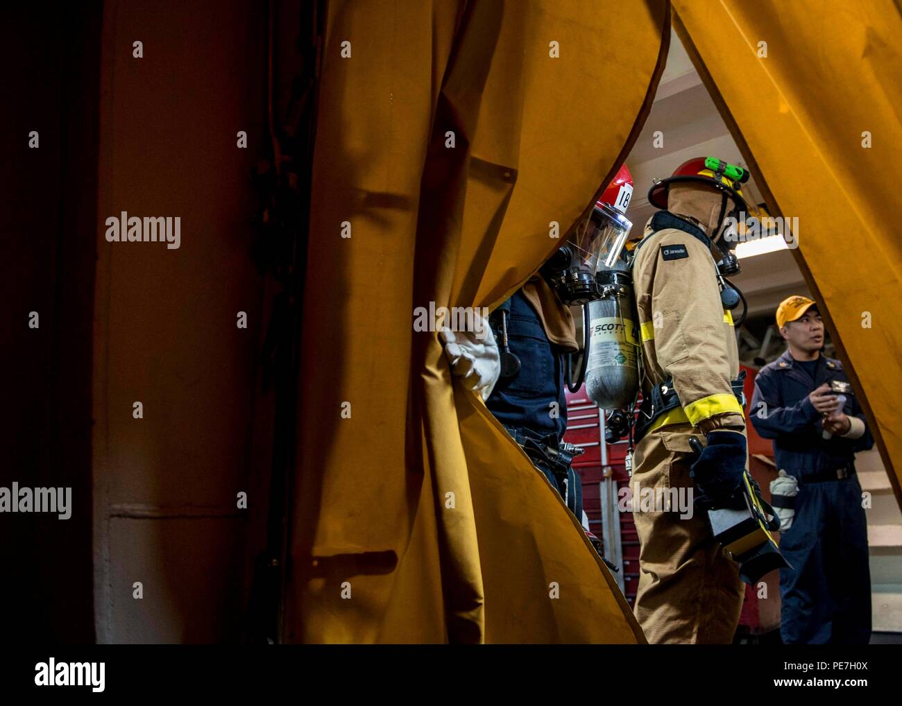 151016-N-IN729-279 WATERS SOUTH OF JAPAN (Oct. 16, 2015) Sailors ...