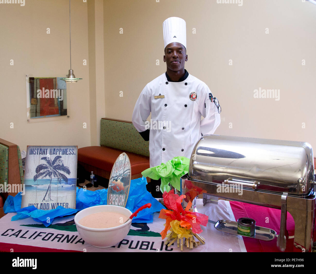 U.S. Marine Corps LCpl. Larry Moore Jr, a food service specialist with ...