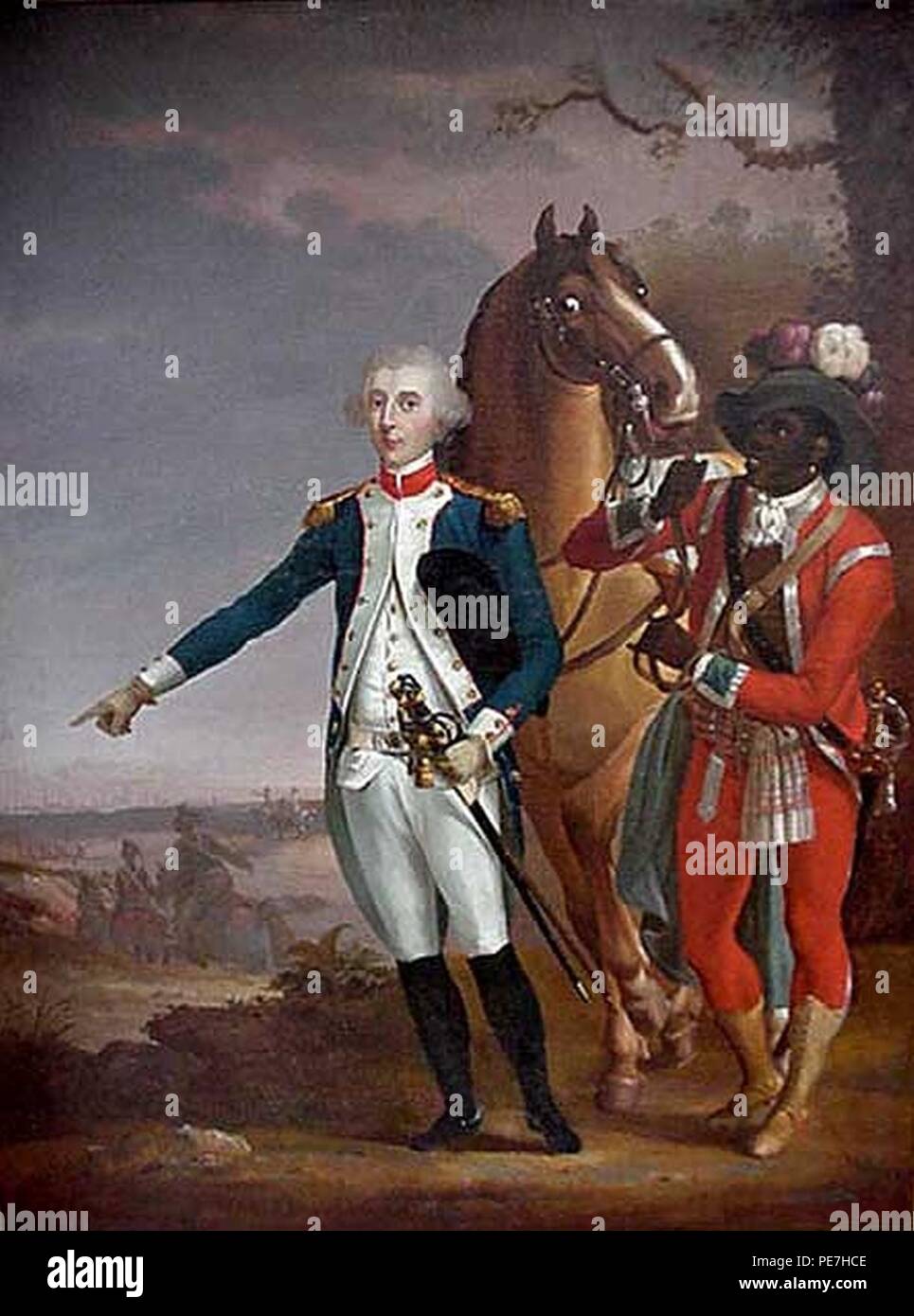 Armistead and Lafayette by Jean Baptiste Le Paon 1783 Stock Photo - Alamy