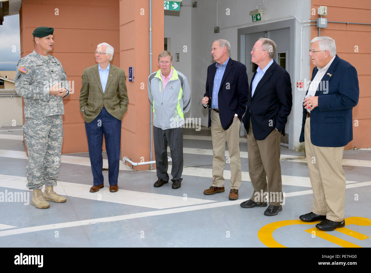 From left Colonel Steve Marks, Commander U.S. Army Garrison Italy, Sen ...