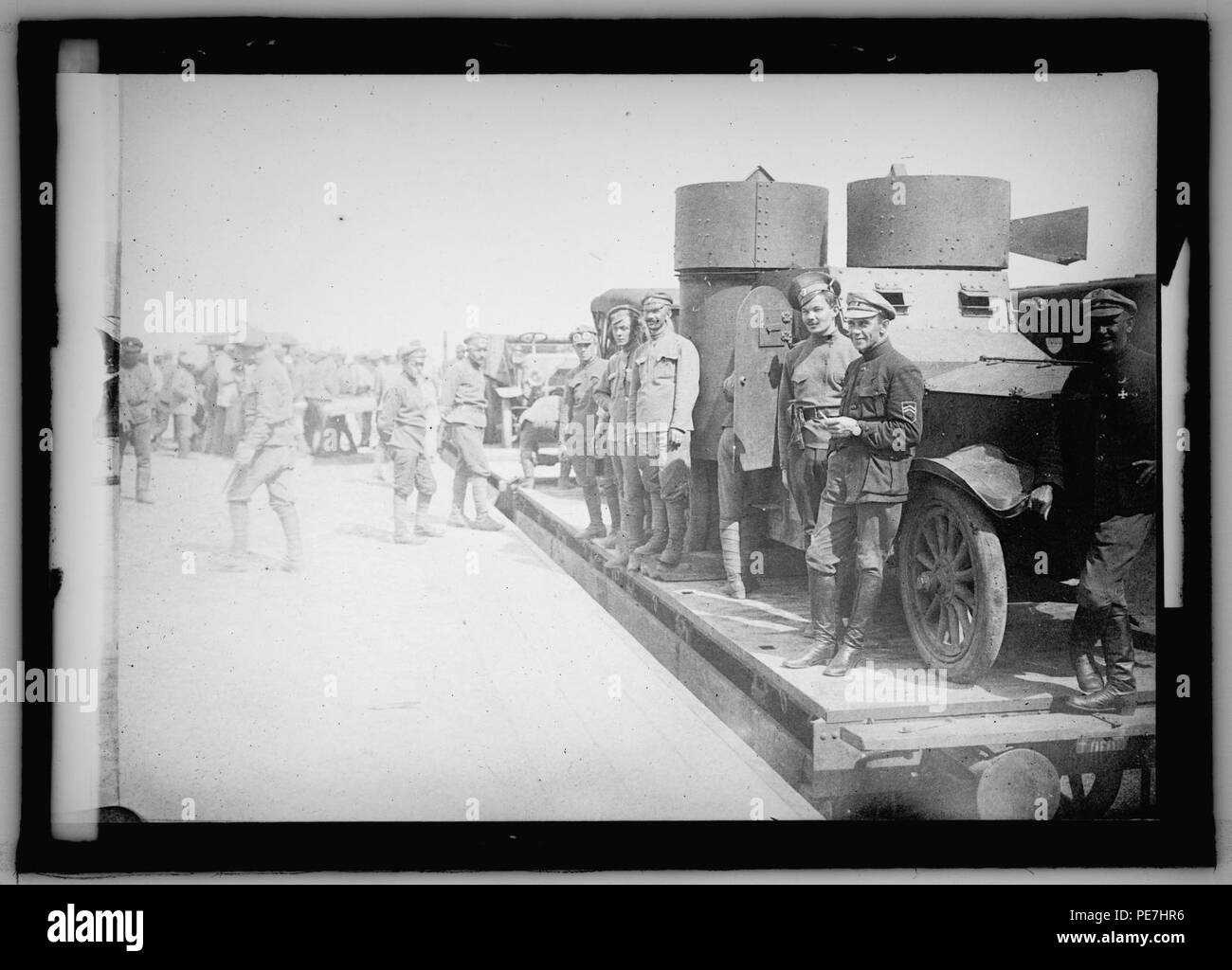 Armoured auto, German made, captured from the Bolshiviki by Czecho ...