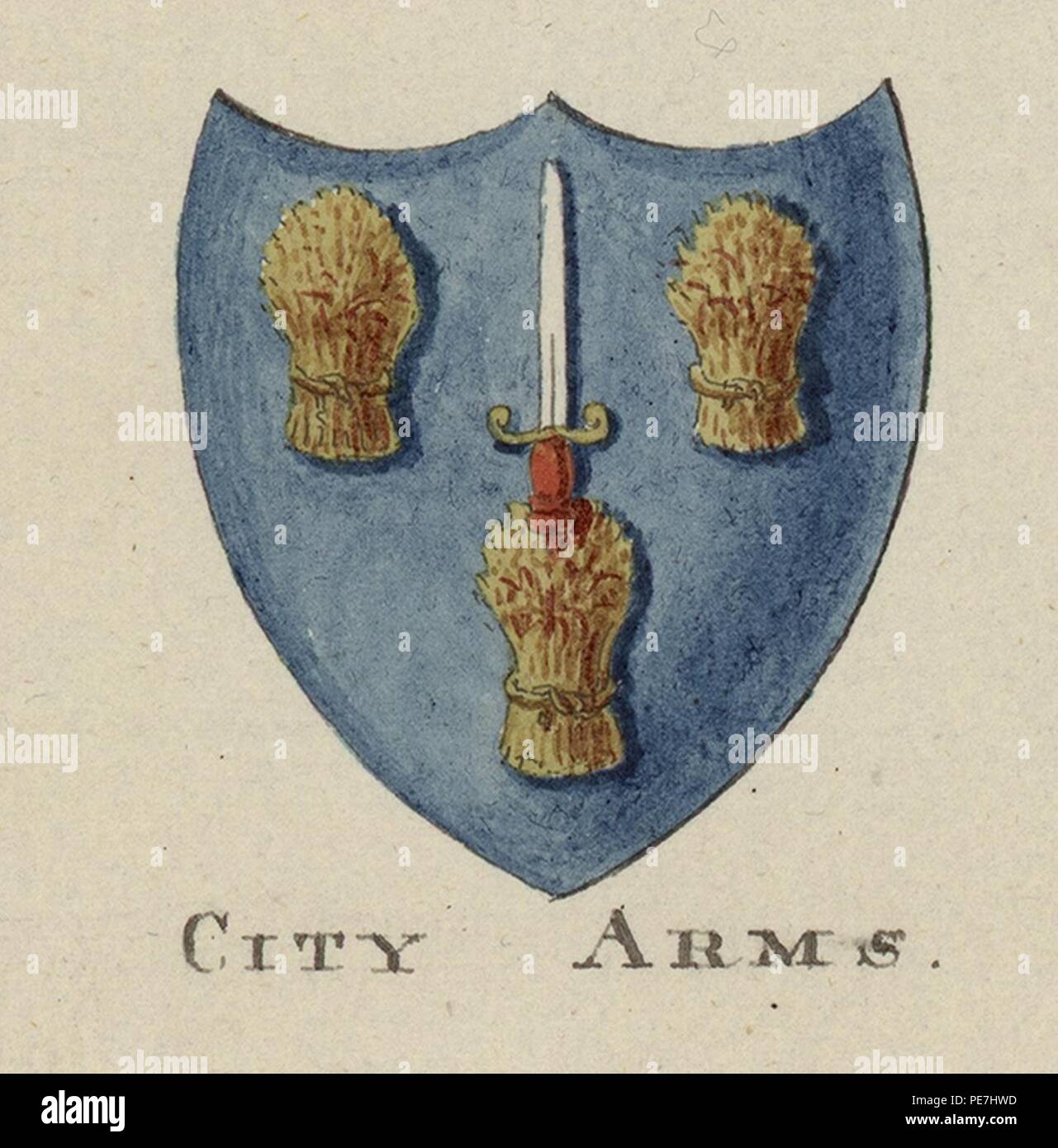Arms of Chester City 02759 Stock Photo - Alamy