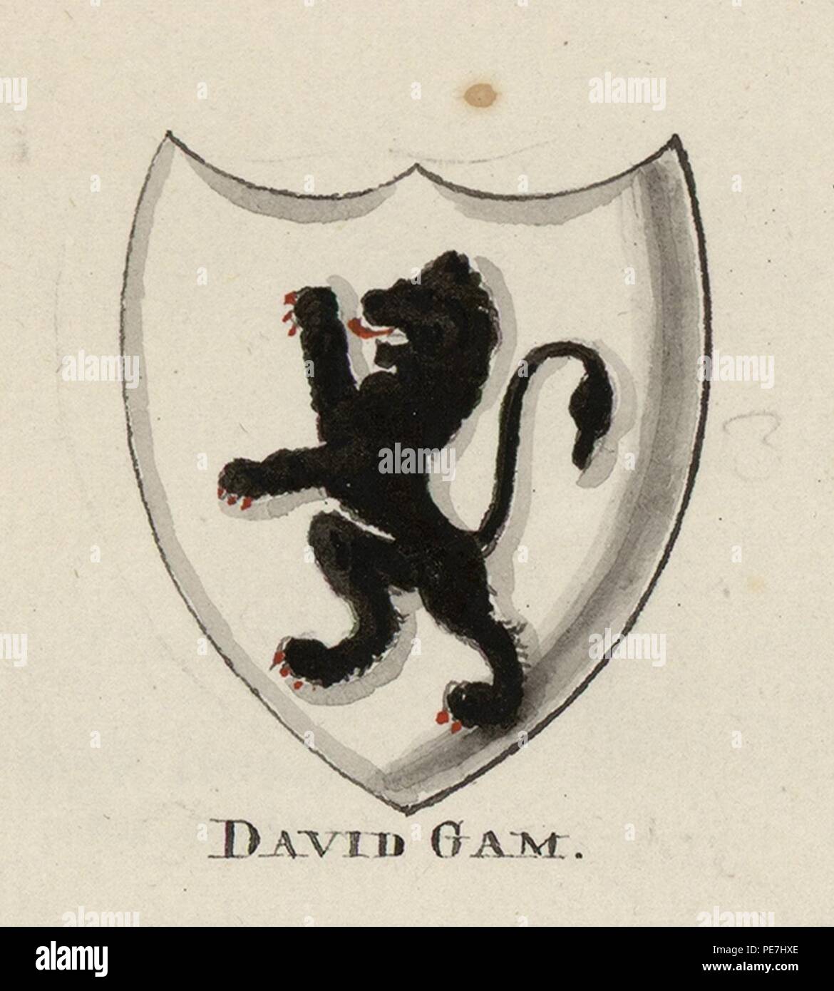 Arms of Sir Dafydd Gam Stock Photo - Alamy