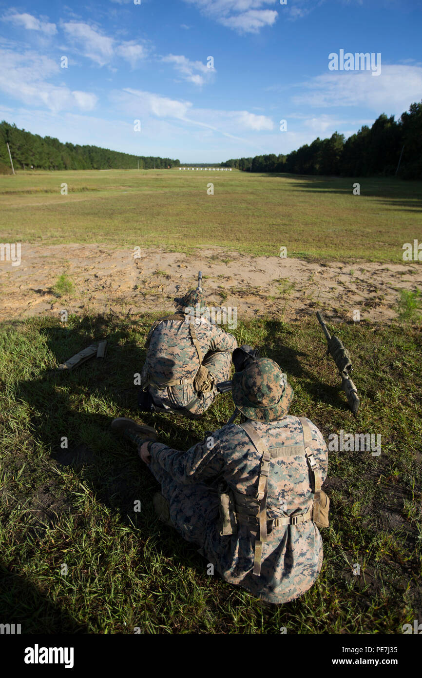 U.S. Marine Scout Sniper Students with the Marine Corps Scout Sniper ...