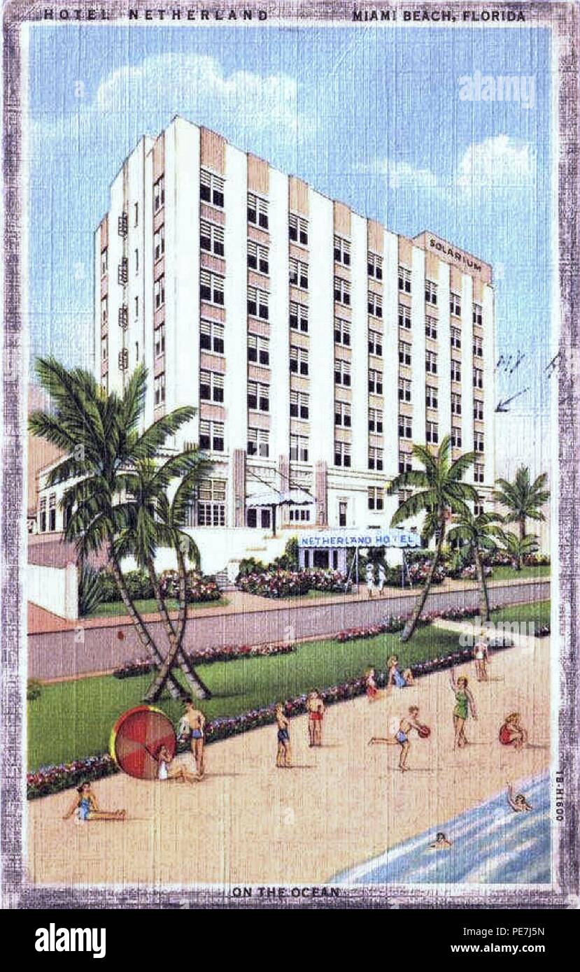 Army Air Forces - Postcard - Miami Beach Training Center - Hotel ...
