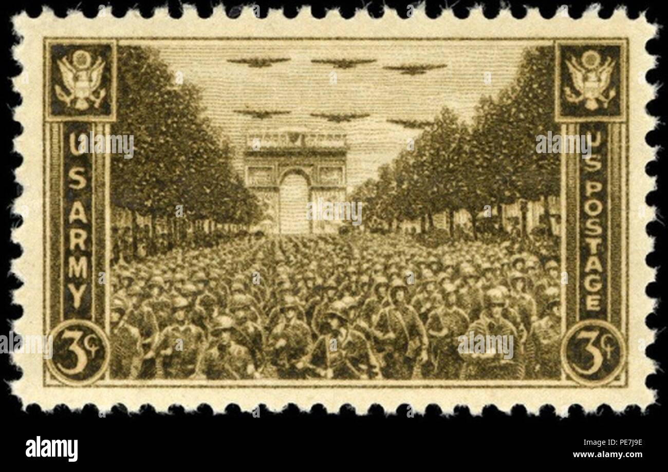 Army issue 1945 U.S. stamp.1 Stock Photo - Alamy
