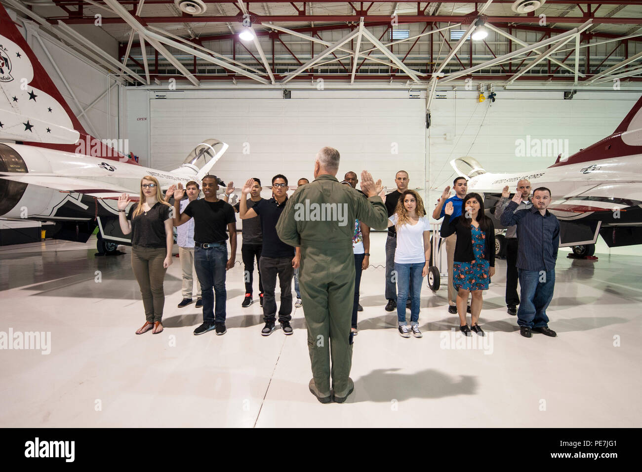 Air Force personnel of the 926th Wing participate in the oath of ...