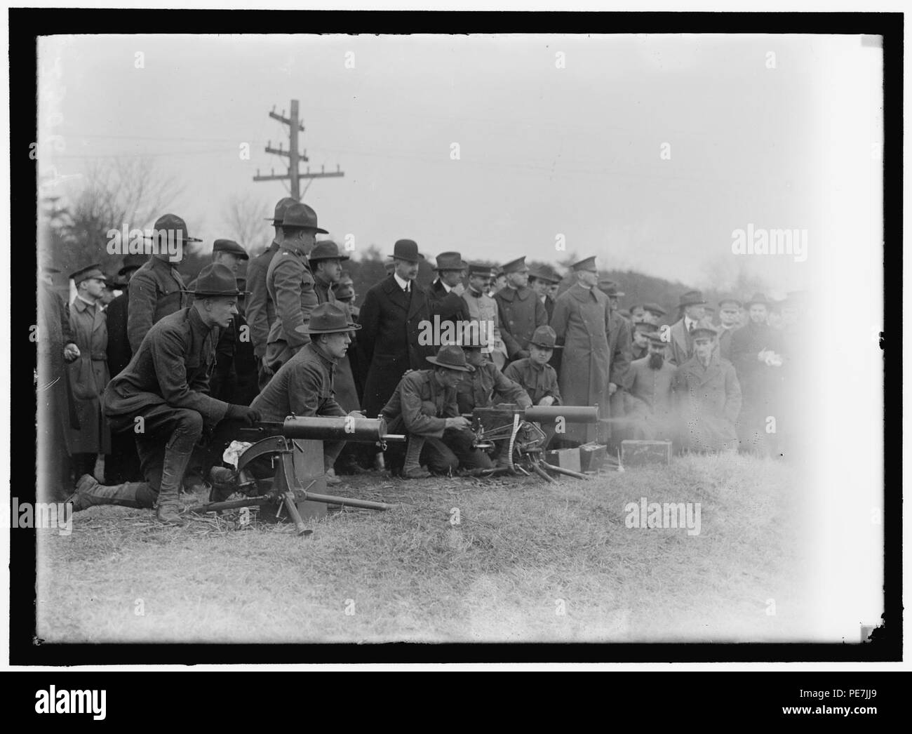 ARMY, U.S. MACHINE GUN TESTS Stock Photo - Alamy