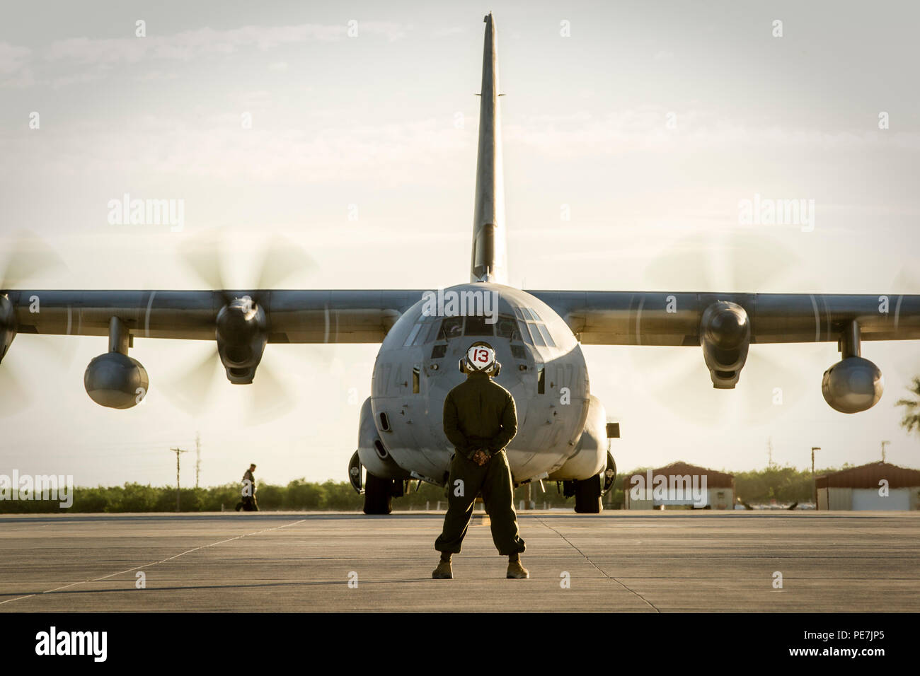 U.S. Marine Corps Staff Sgt. Dean H. Williams, a KC-130 fixed-wing ...