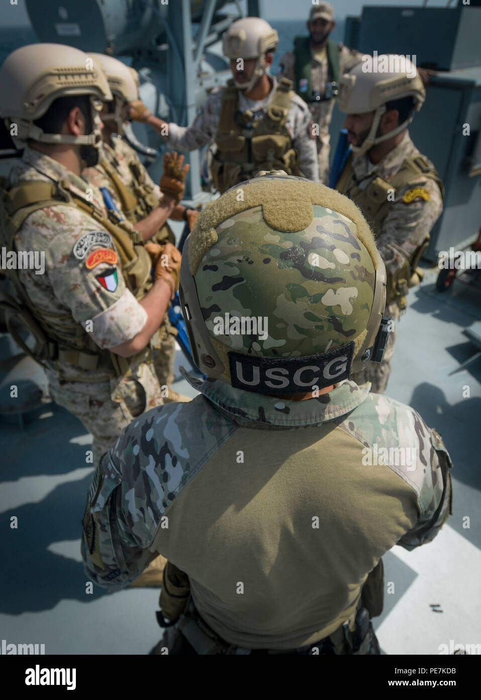 ARABIAN GULF (Oct. 4, 2015) U.S. Coast Guard Boatswain’s Mate 2nd Class ...