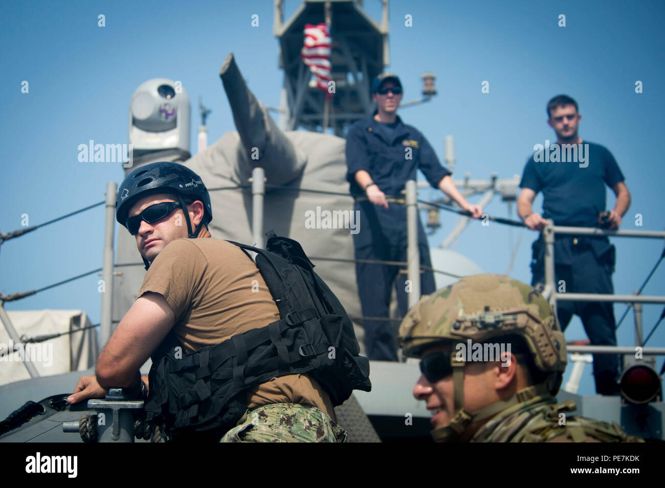 ARABIAN GULF (Oct. 4, 2015) U.S. Coast Guard Chief Maritime Enforcement ...