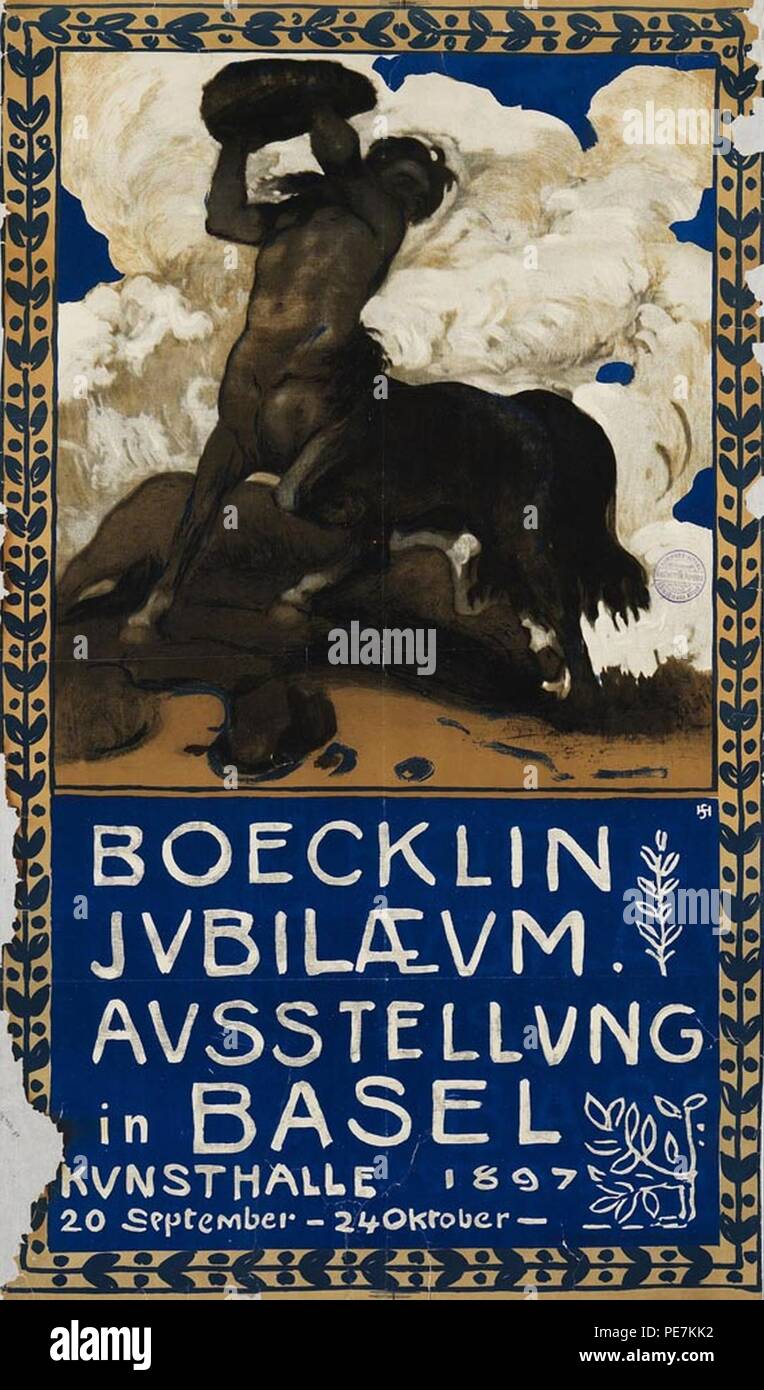 Arnold Böcklin Jubilaeum-Ausstellung in Basel 1897 Stock Photo - Alamy