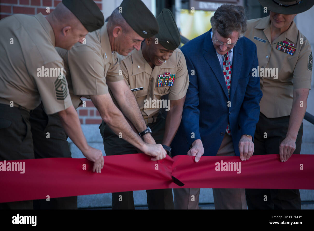 From left, Sgt. Major Justin D. LeHew, sergeant major of Training and ...
