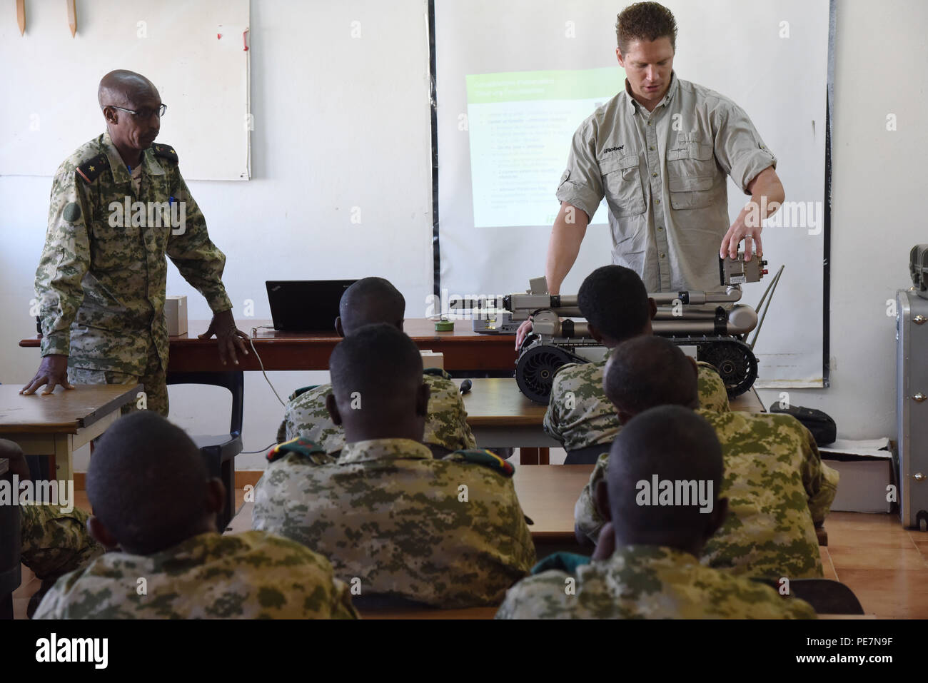 Djibouti Armed Forces service members receive training on the iRobot ...