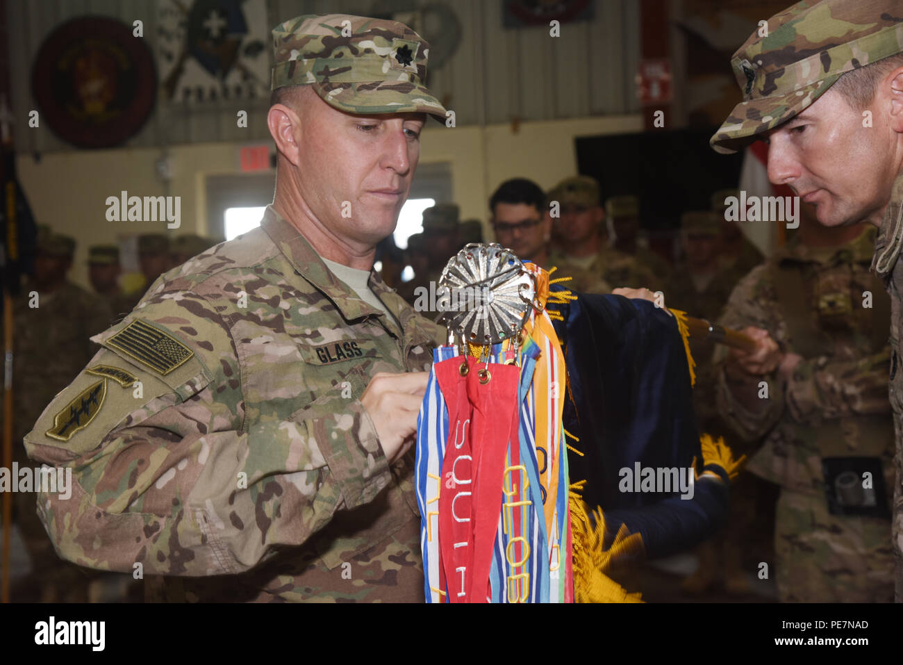Lt. Col. Jerry Glass, 2nd Battalion, 124th Infantry Regiment, commander ...