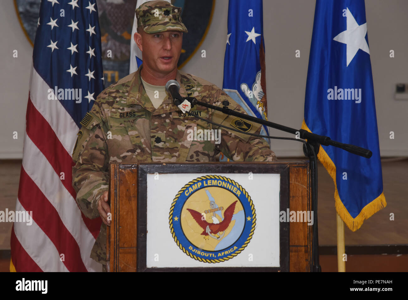 Lt. Col. Jerry Glass, 2nd Battalion, 124th Infantry Regiment commander ...