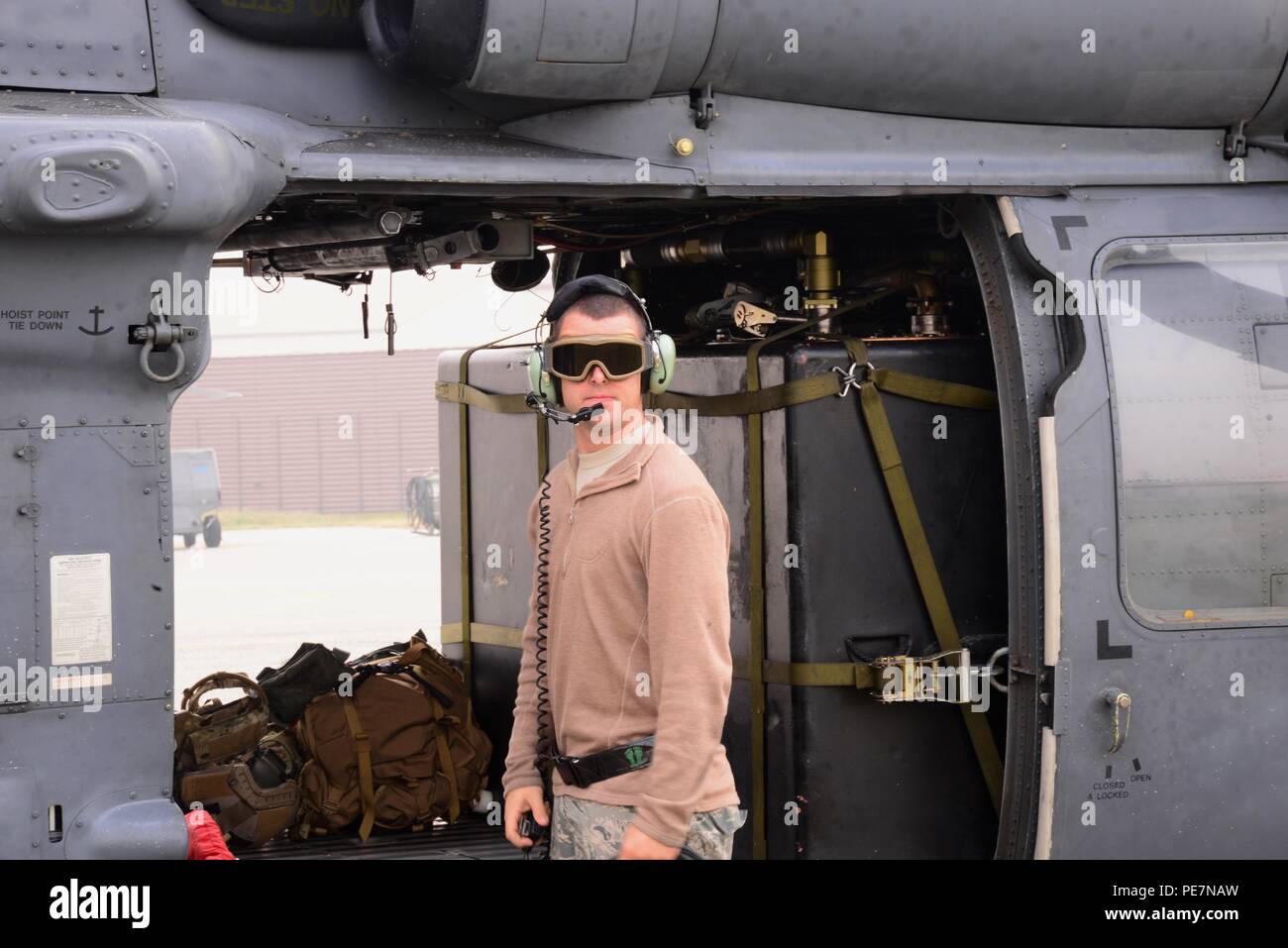 Senior Airman Jacob Ricker, 718th Aircraft Maintenance Squadron crew ...