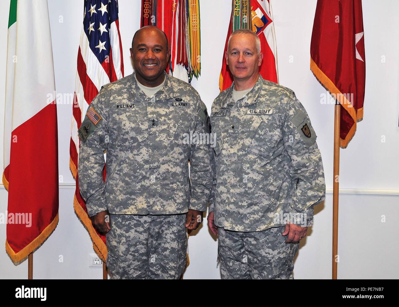 From left, Maj. Gen. Darryl A. Williams, U.S. Army Africa commanding ...