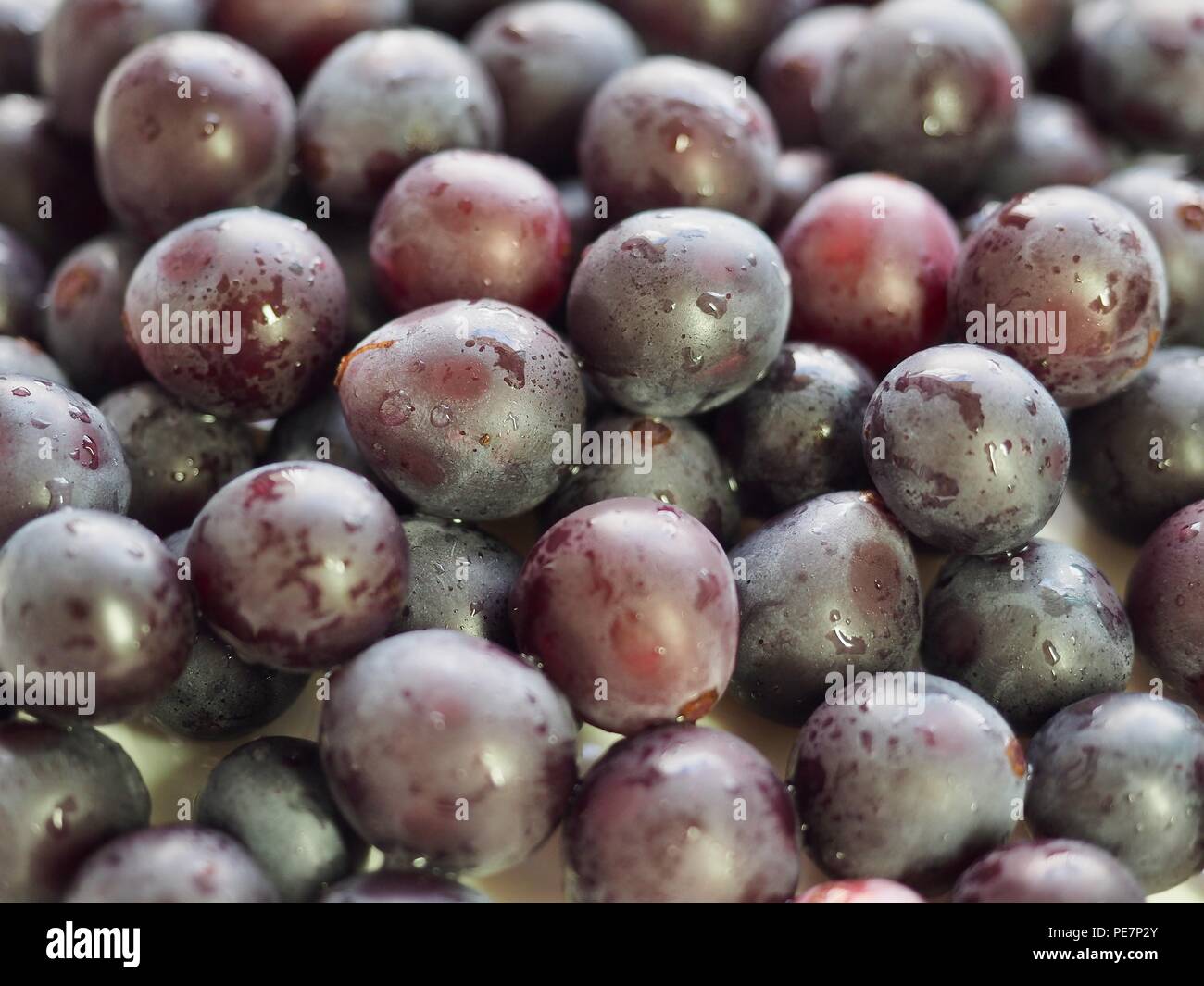 Korean fruit organic grapes Stock Photo - Alamy