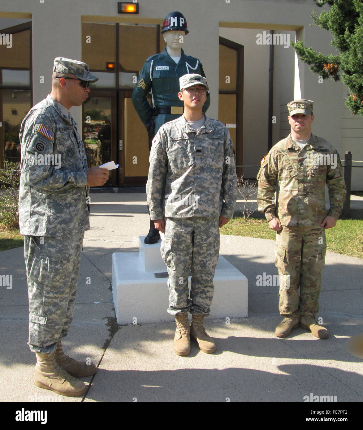 Capt. Aedro Rodriguez (left), provost marshal of the 2nd Armored ...
