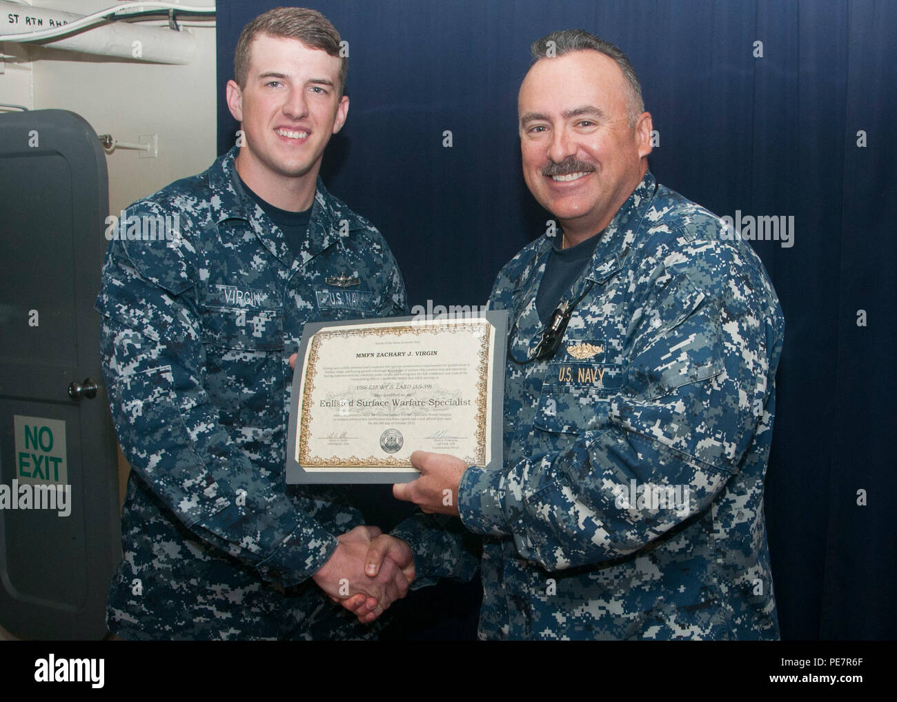 Enlisted surface warfare specialist qualification hi-res stock ...