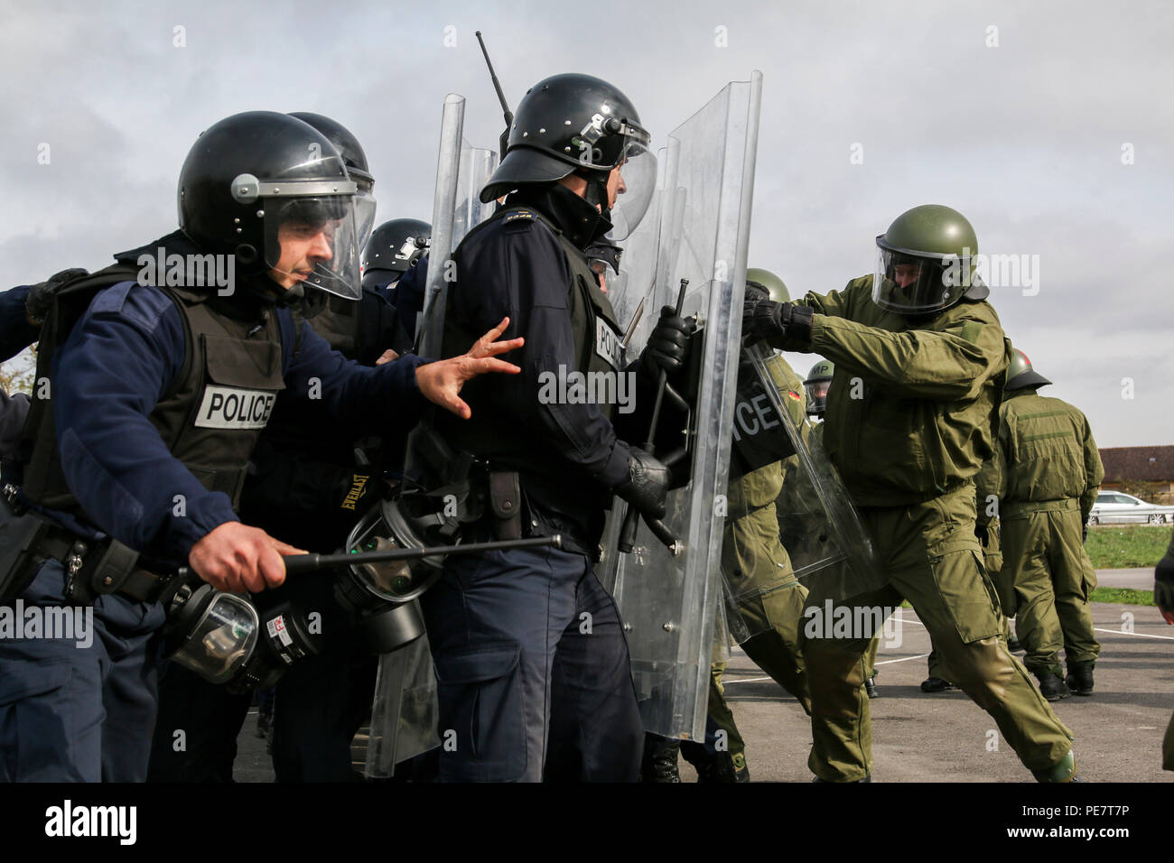 German national riot police during hi-res stock photography and images ...