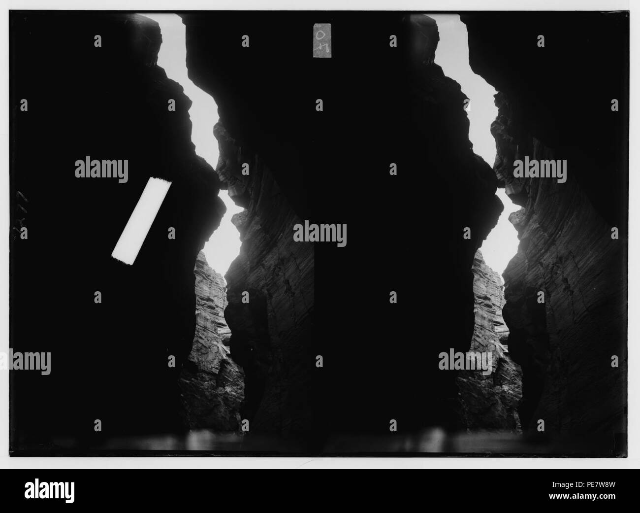 Around the Dead Sea. View looking overhead in the ravine Stock Photo ...