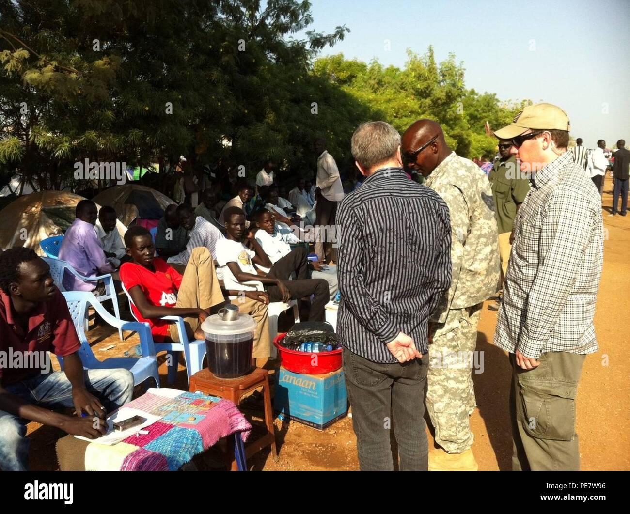 Around the IDP camp Stock Photo - Alamy