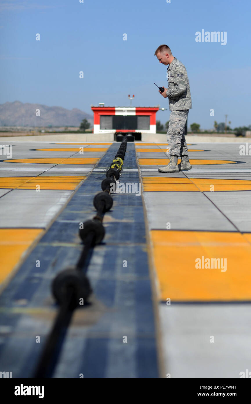 Senior Airman Jordan Stoltz, 56th Operations Support Squadron airfield ...