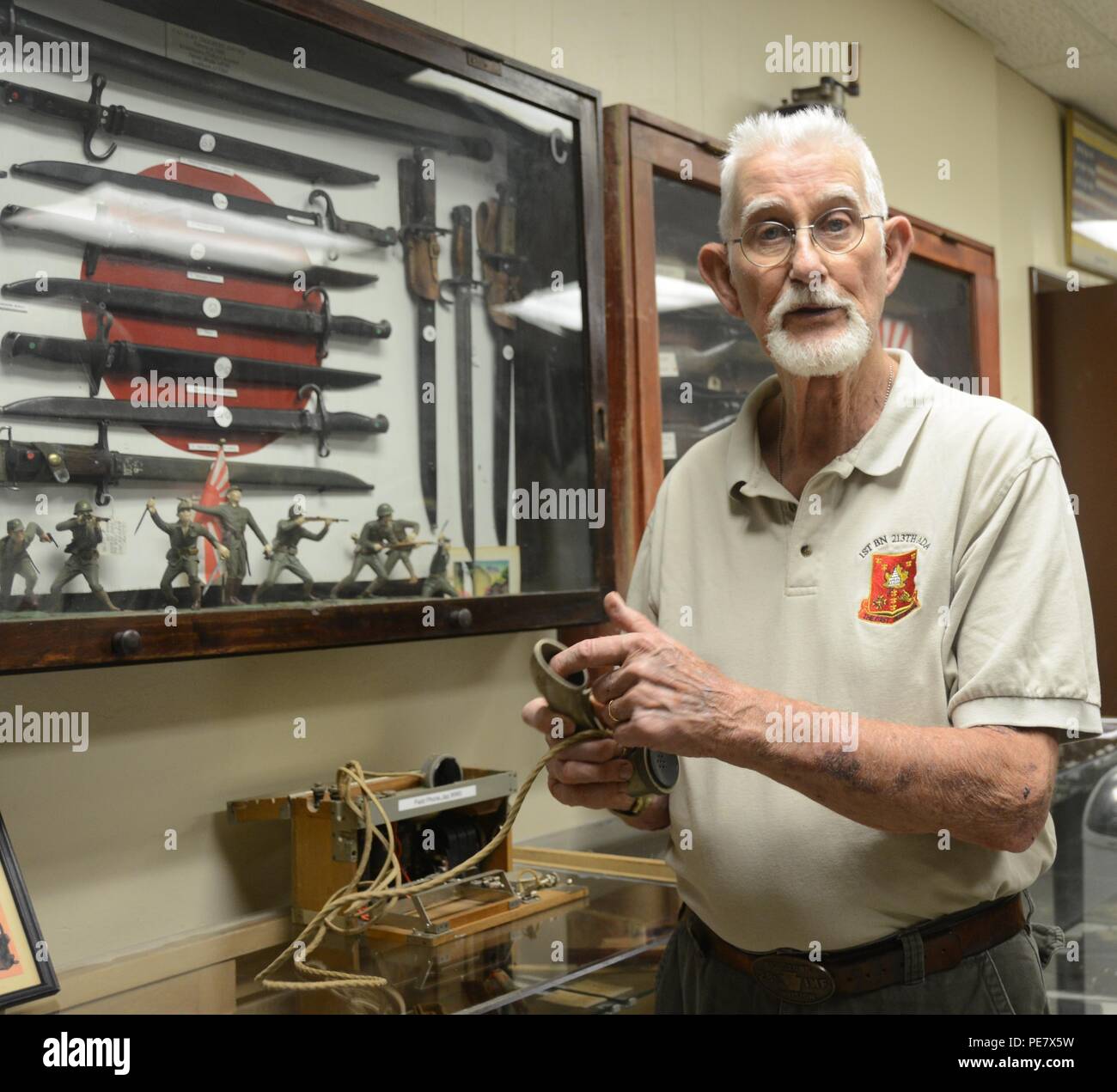 Retired Marine Col. Thomas McCabe curator of the 111th Infantry ...