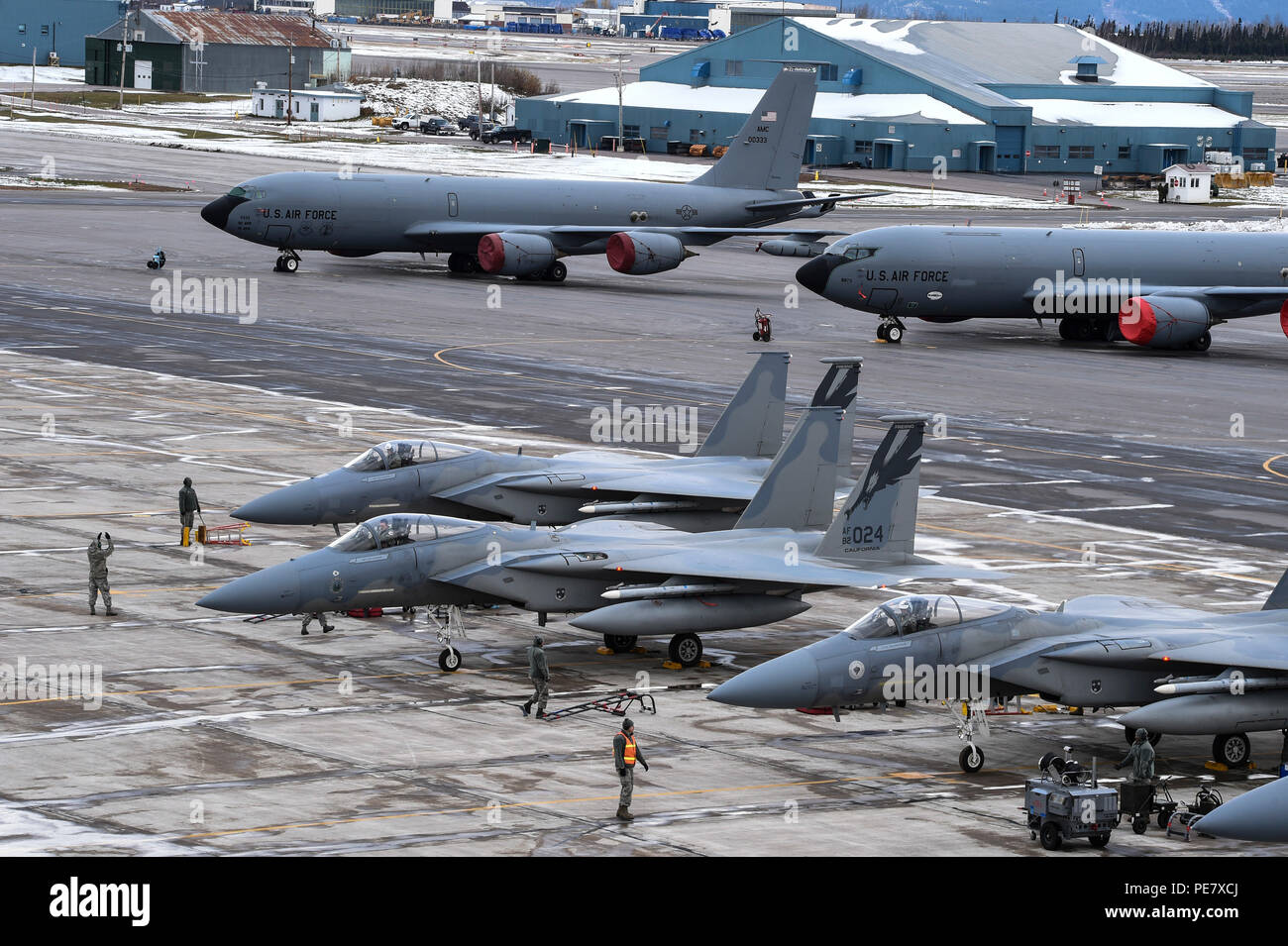 United States Airmen from the 144th Fighter Wing from the Fresno Air ...