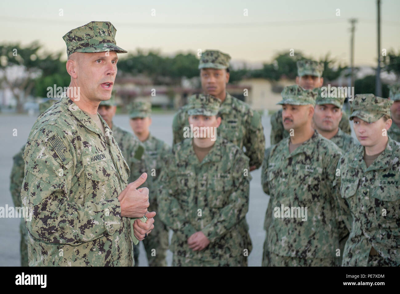 Rear Adm. Darren Hanson, reserve deputy commander of Navy Expeditionary ...