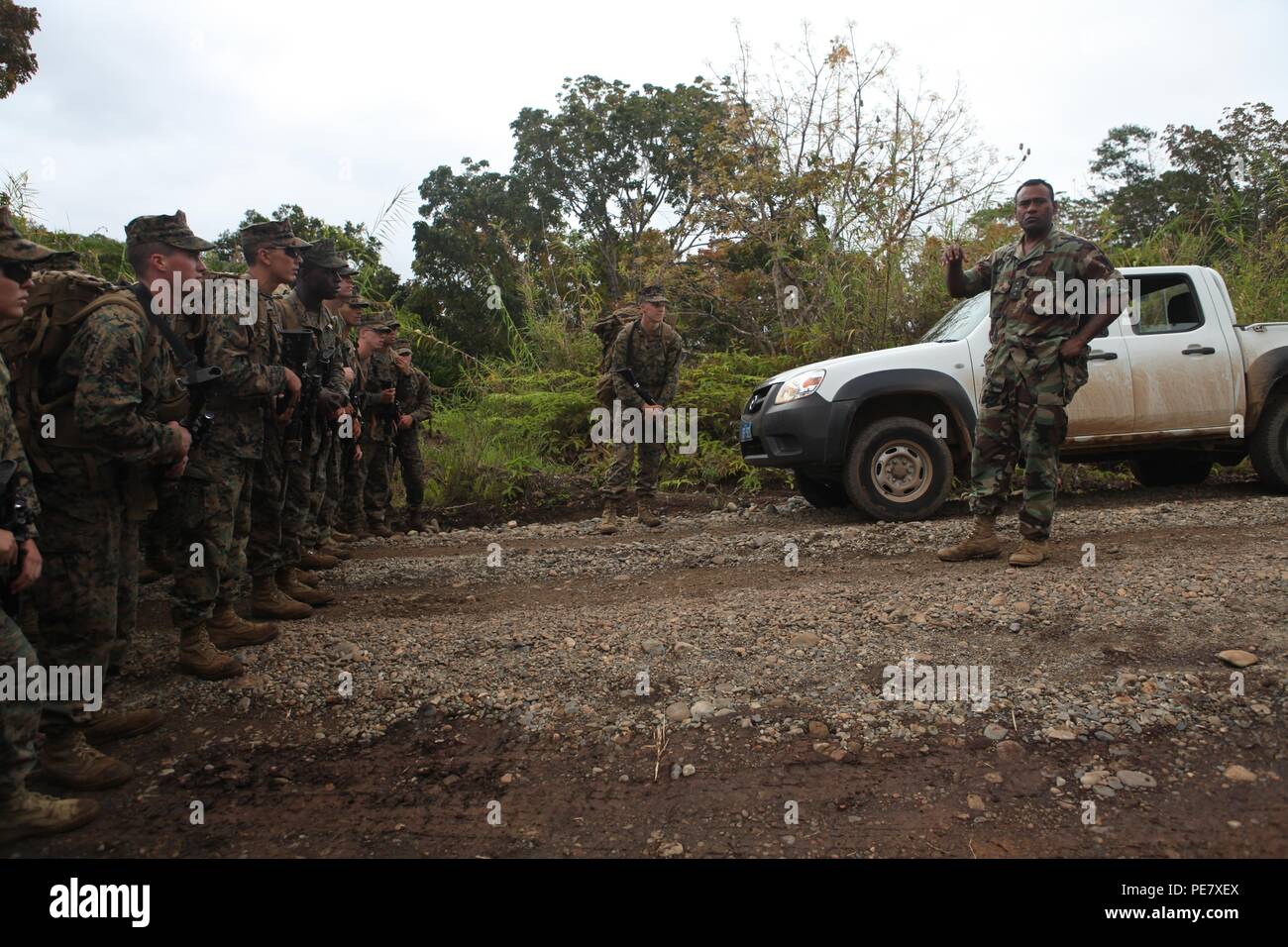 Maj. Henry Macomber, a commander with the Republic of Fiji Military ...