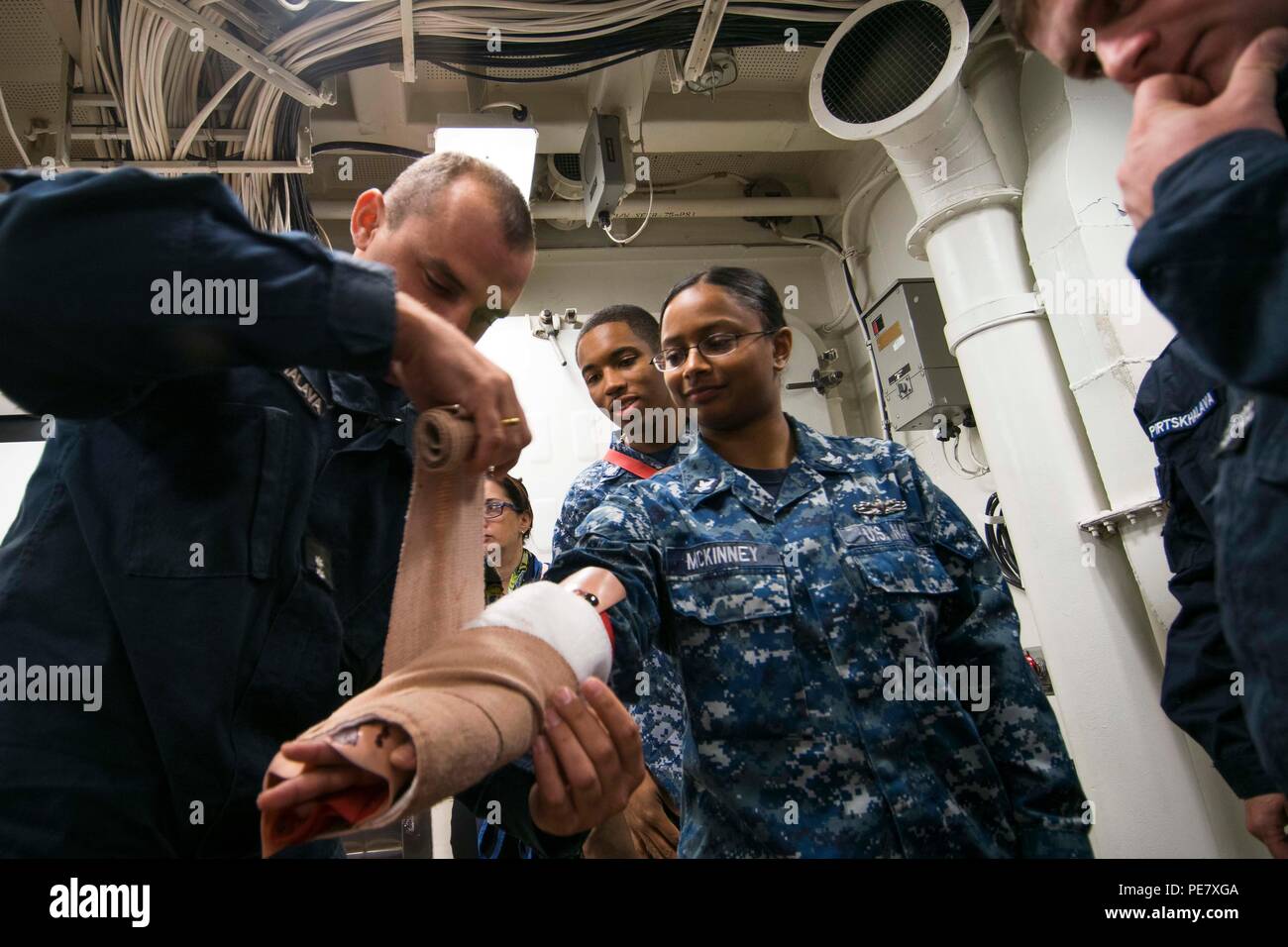 151021-N-AX546-052 BLACK SEA (Oct. 21, 2015) Hospital Corpsman 2nd ...