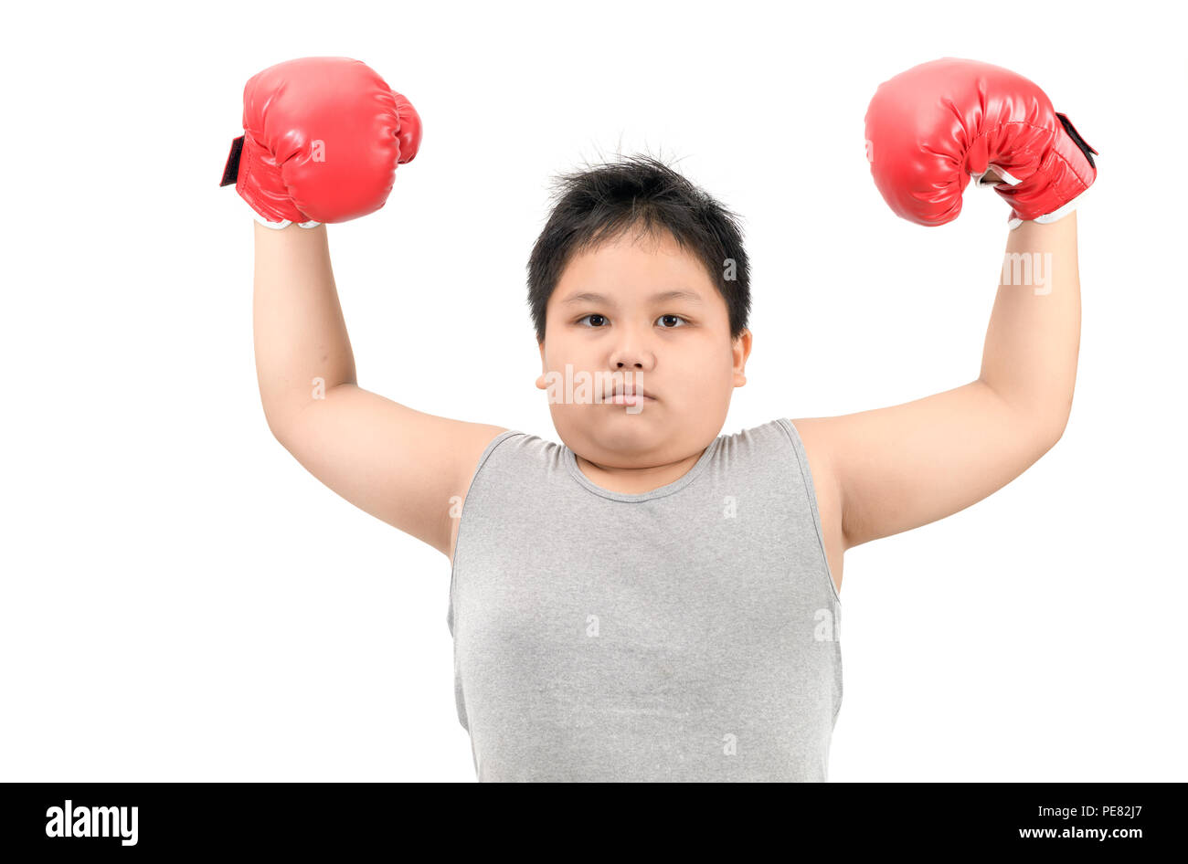 Fat kid sport hi-res stock photography and images - Alamy