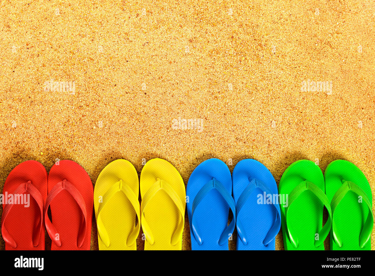 Group of flip flops hi-res stock photography and images - Alamy