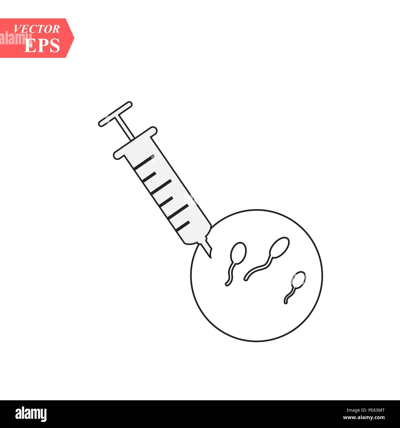 ivf icon isolated on white background, vector illustration, ivf logo ...