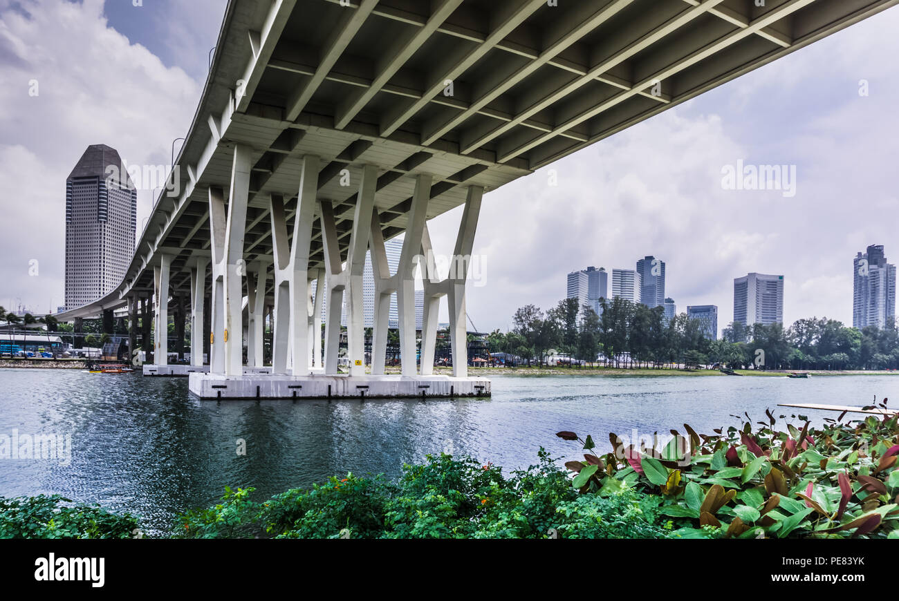 Benjamin sheares bridge hi-res stock photography and images - Alamy